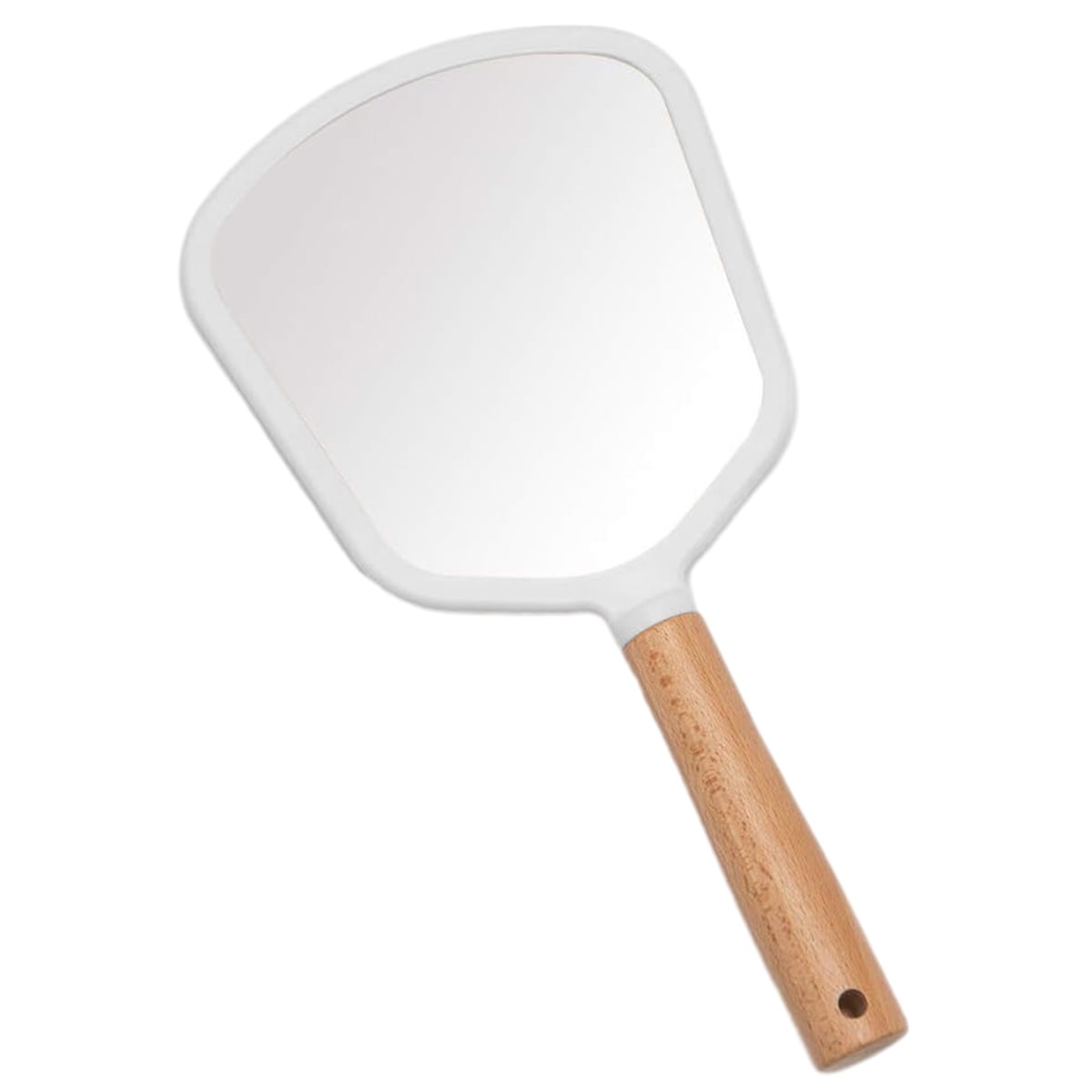 Hand Held Mirror With Handle For Makeup,Small Cute Wood Hand Mirror ...