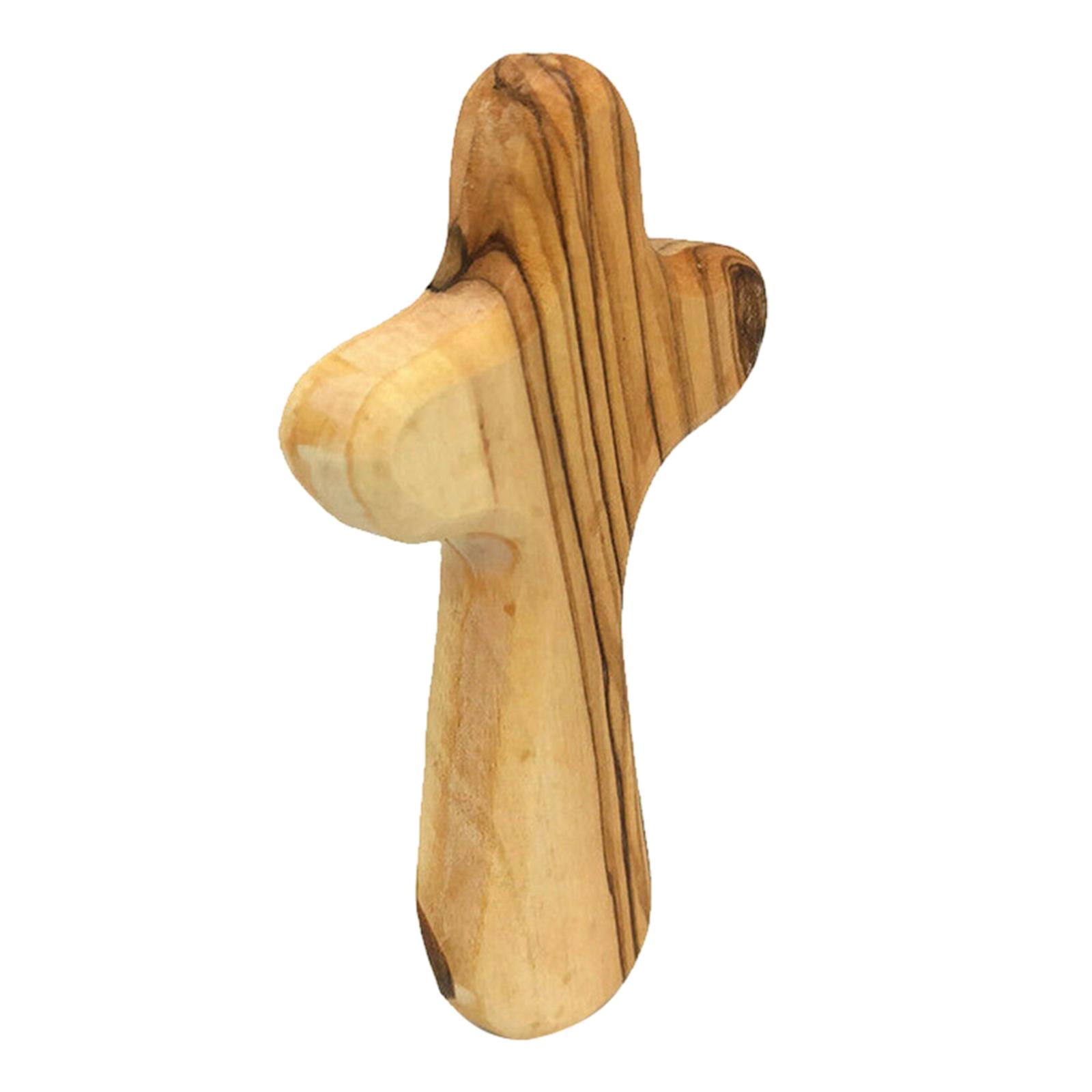 Hand Held Prayer Cross, Wooden Holding Cross Holy Land Comfortable ...