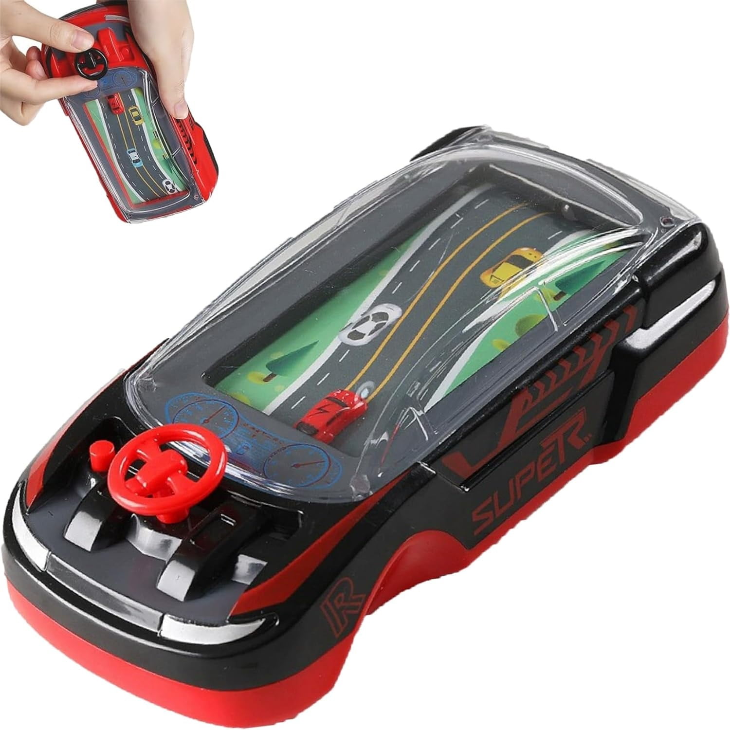 Hand Held Race Car Game, Simulation Steering Car Racing Adventure Toy ...