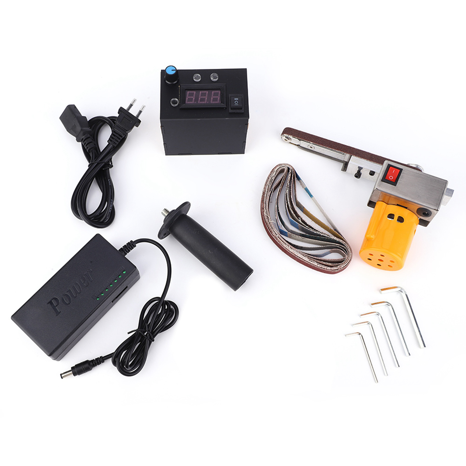 Gueiykk Hand Held Sanding Polishing Machine DIY Mini Electric Belt ...
