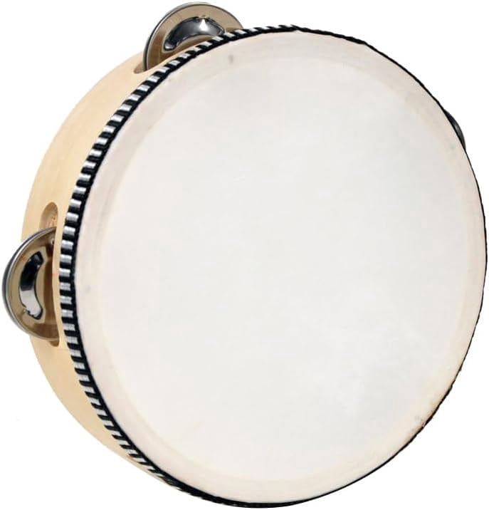 Hand Held Tambourine Drum, 8 inch Hand Held Drum, Bell Birch Metal ...