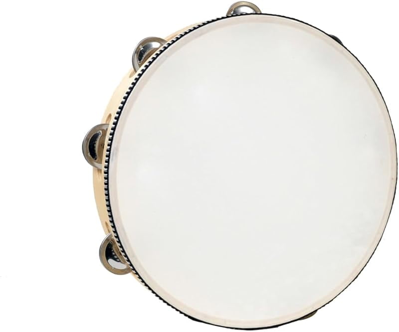 Hand Held Tambourine Drum, 8 inch Hand Held Drum, Bell Birch Metal ...