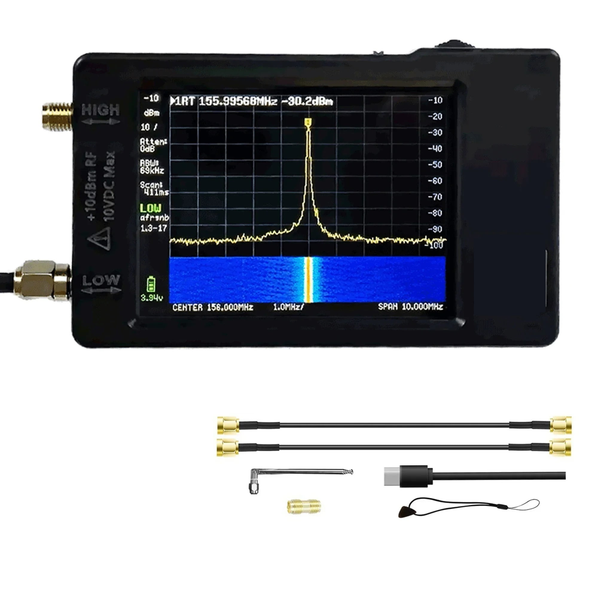 Hand Held Tiny Spectrum Analyzer 2.8" Display With Battery ,Avoid ...