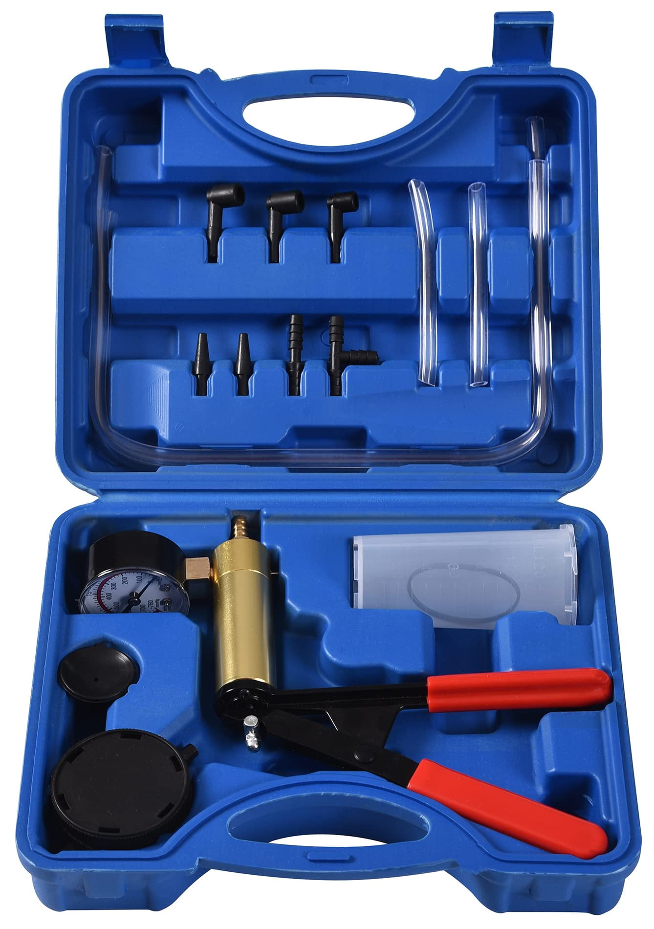 Hand Held Vacuum Pressure Pump Tester Brake Fluid Kit, Manual Vacuum ...
