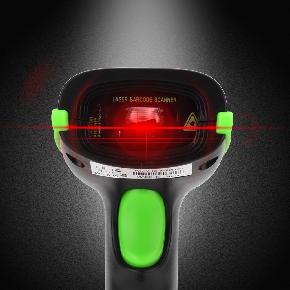 Hand Held Wireless 2.4GHz Laser Barcode Bar Code Scanner Reader for iOS ...