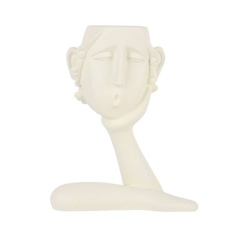 Hand Holding Face Thinking Ceramic Vase Succulent Planter Cactus ...