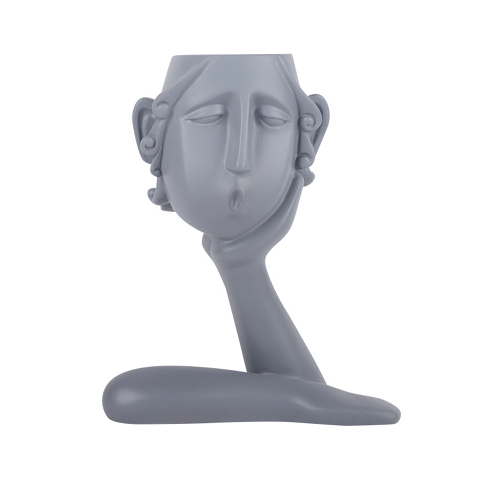 Hand Holding Face Thinking Ceramic Vase Succulent Planter Cactus ...