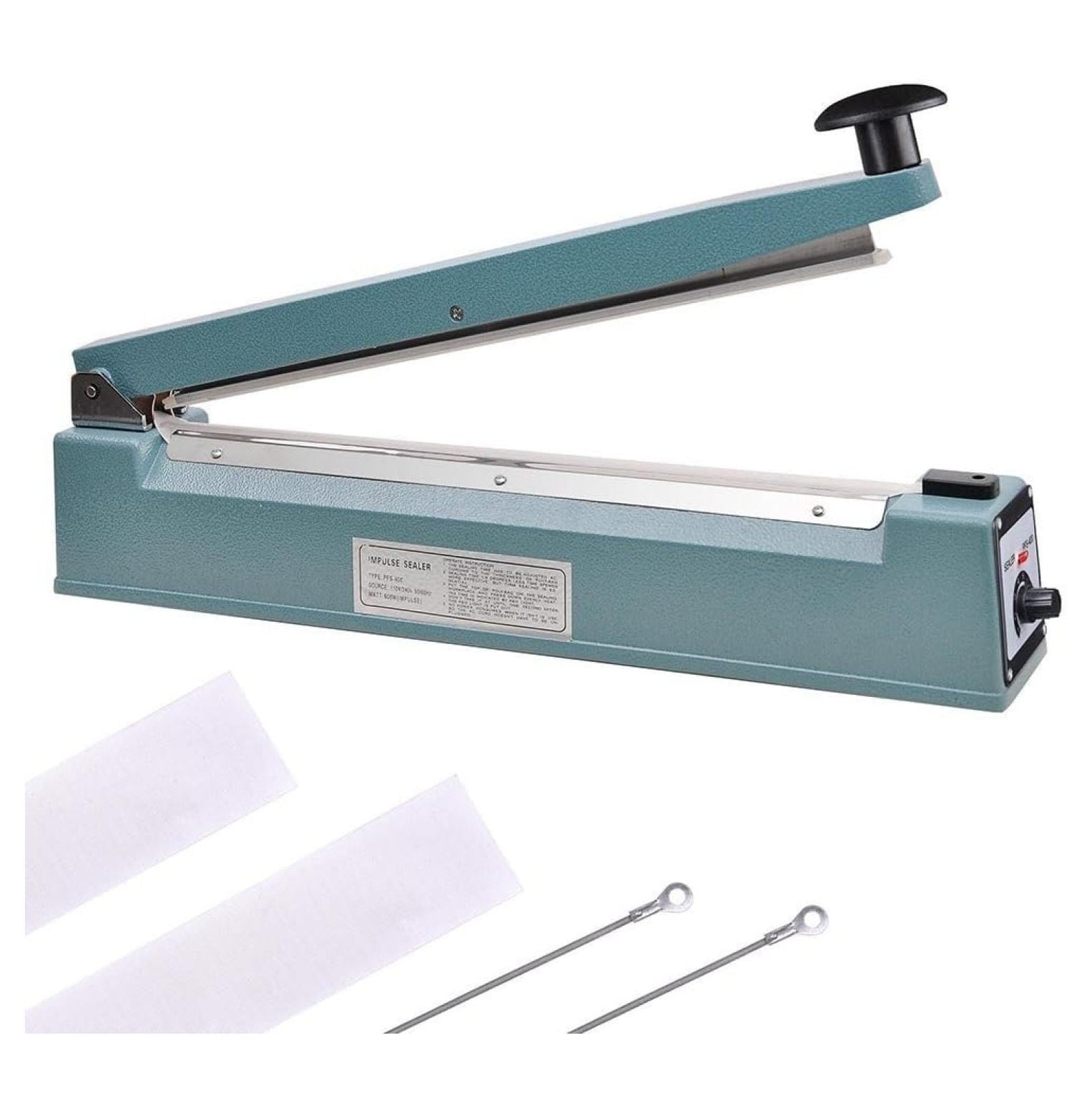 Hand Impulse Sealer Heat Seal Machine Sealing With Grip and Teflon 16 ...
