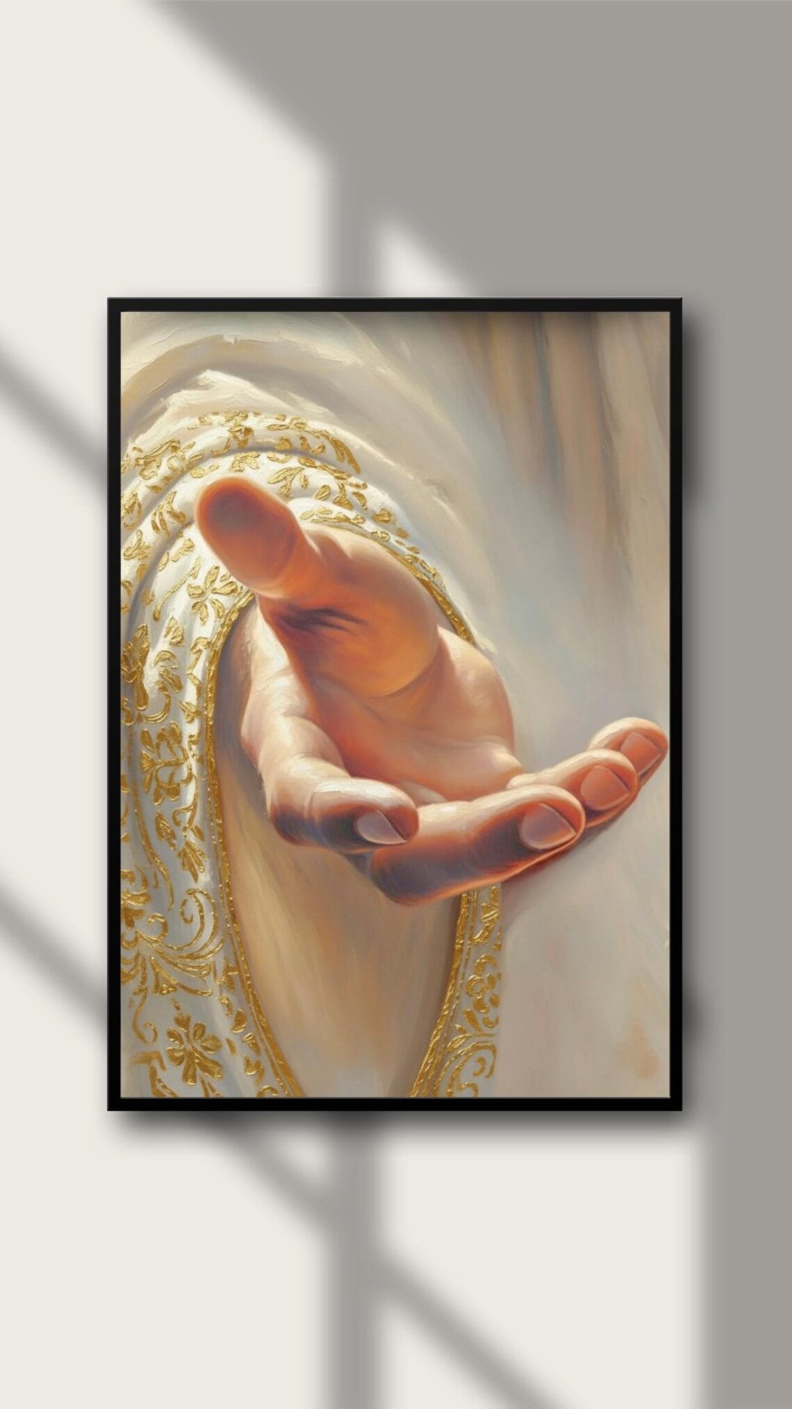 Hand Of Jesus, Savior’S Hand Reaching Out, Christian Wall Art, Faith ...