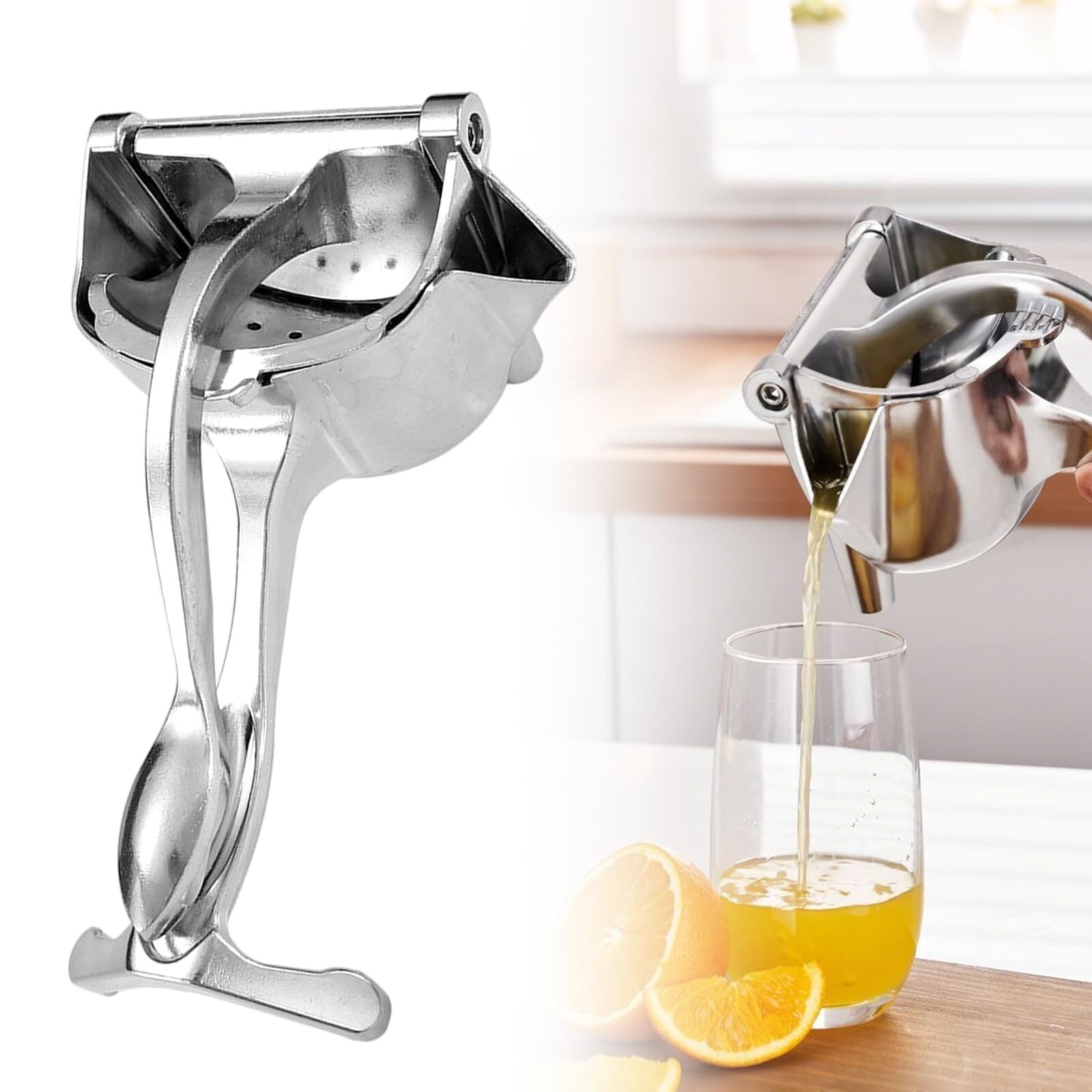 Hand Juicer Squeezer Manual Aluminum Citrus and Pomegranate Press ...