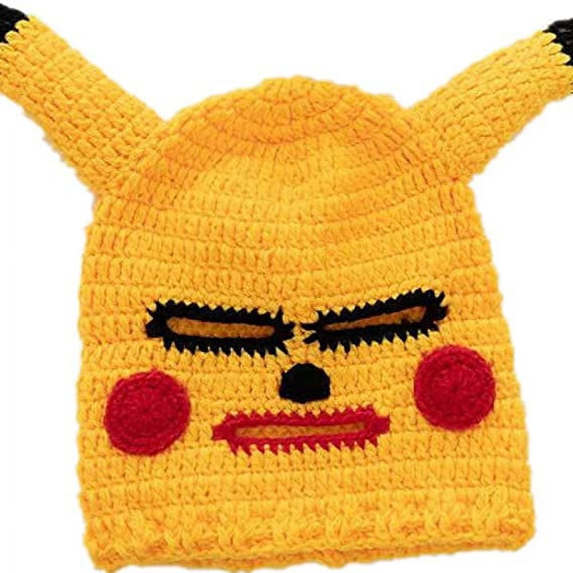 Hand-Knitted 3 Hole Knitted Balaclava, Funny Clown Crazy hat for Anime ...