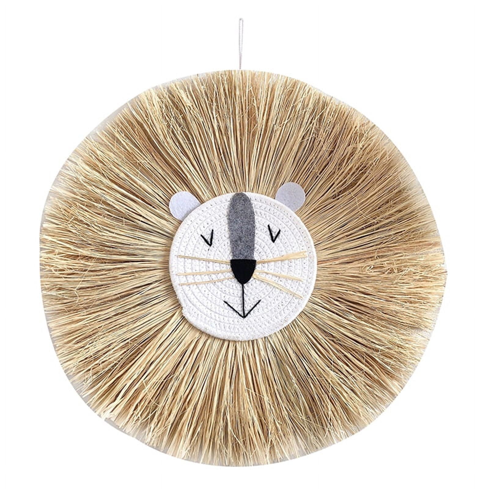 Hand Knitted Hanging Wall Art with Animal Pattern, Cotton Thread ...