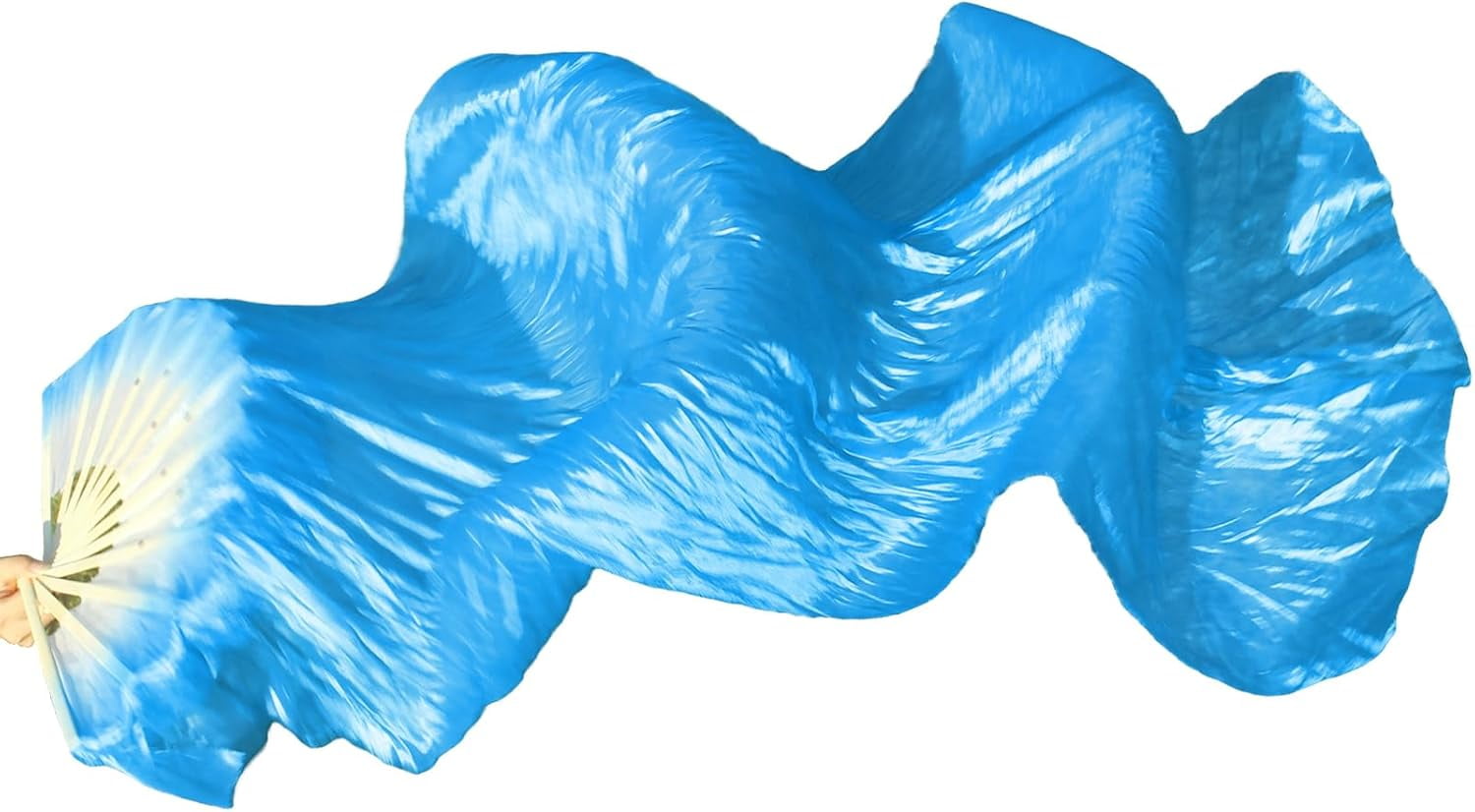 Hand-Made Faux Silk Dance Fan Veils - Long Fans Veils in 8 Stunning ...