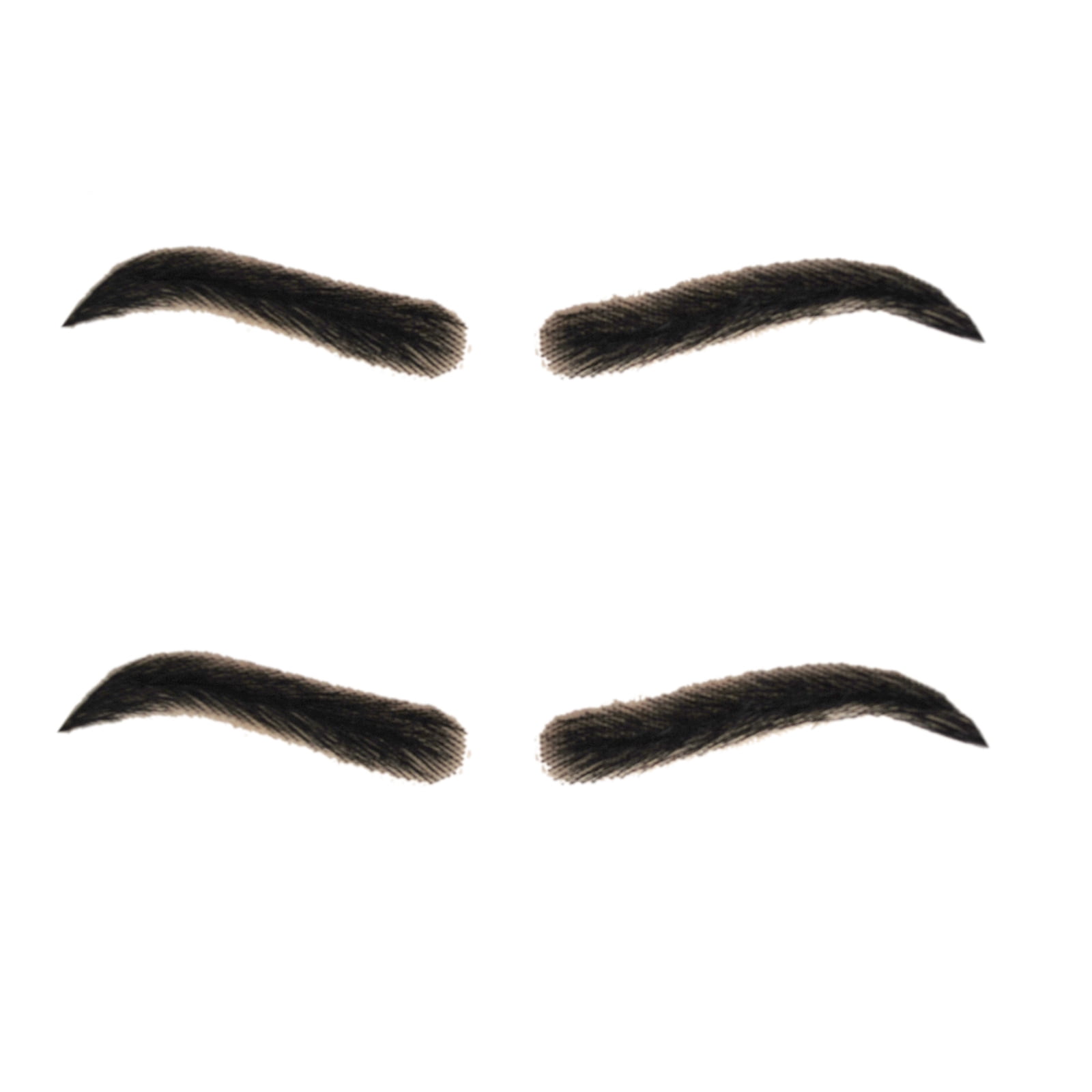 Suncolor Hair Handmade Human Hair False Eyebrows, French Lace, Natural Black, Reusable for Men ...