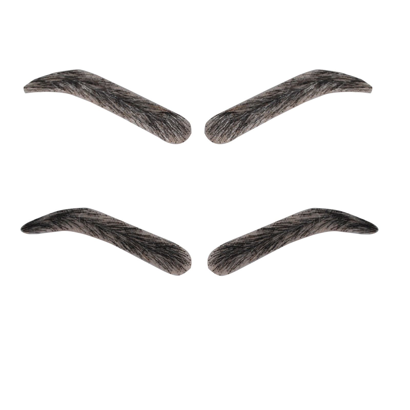 Hand Made Human Hair Man False Eyebrow Black with 20% Grey Hand Knot Fake Eyebrow for Man ...