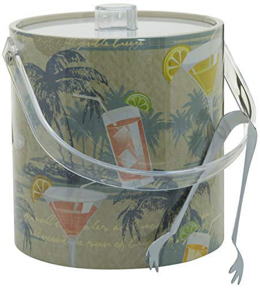 Hand Made In USA Vintage Tropical Design Double Walled 3-Quart ...