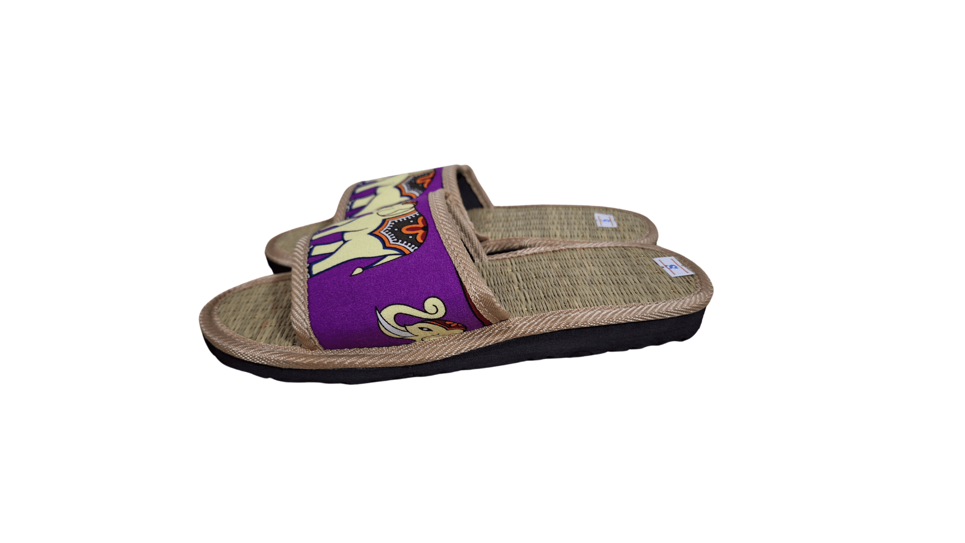 Hand Made – Mat Grass Slippers with Thai Elephant Pattern – Collection ...