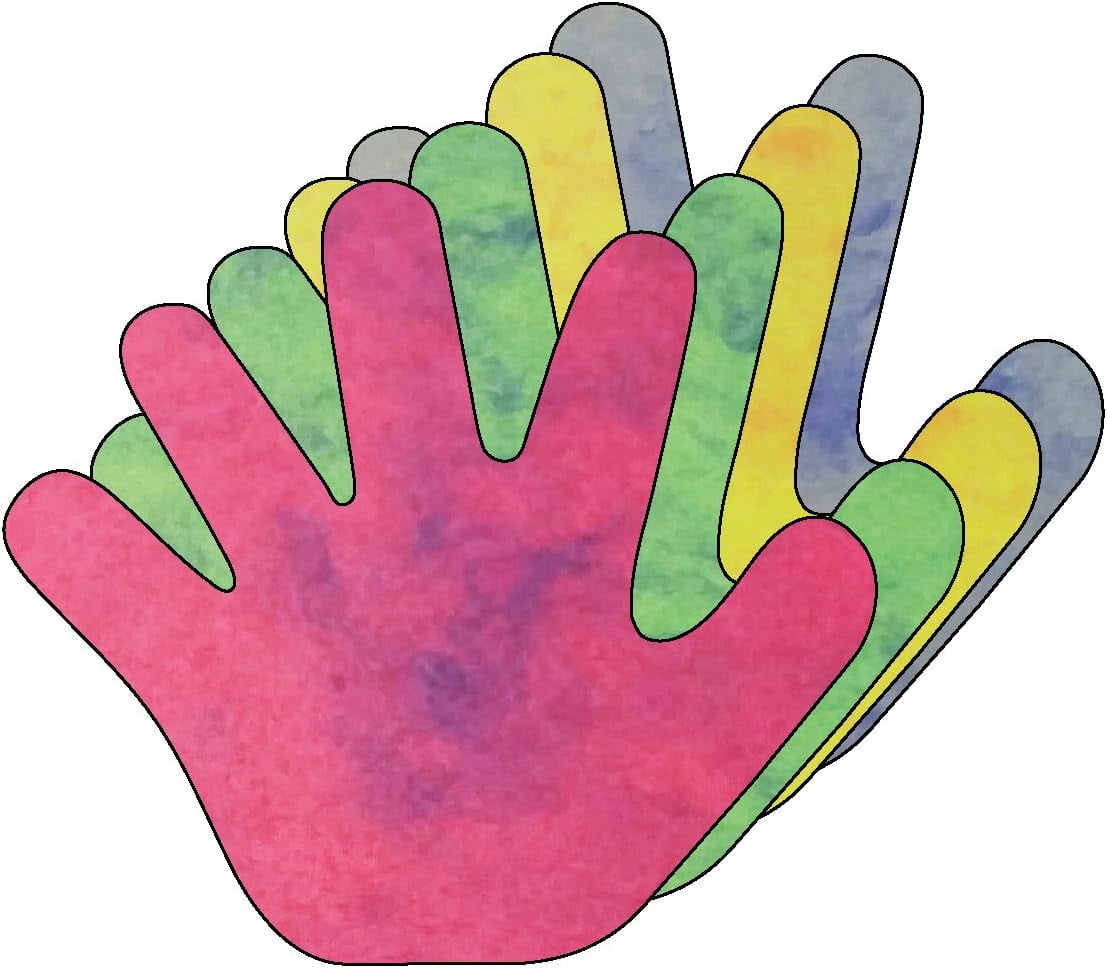 Hand Marble Assorted Colors Creative Cut-Outs, 31 Cut-Outs in a Pack ...