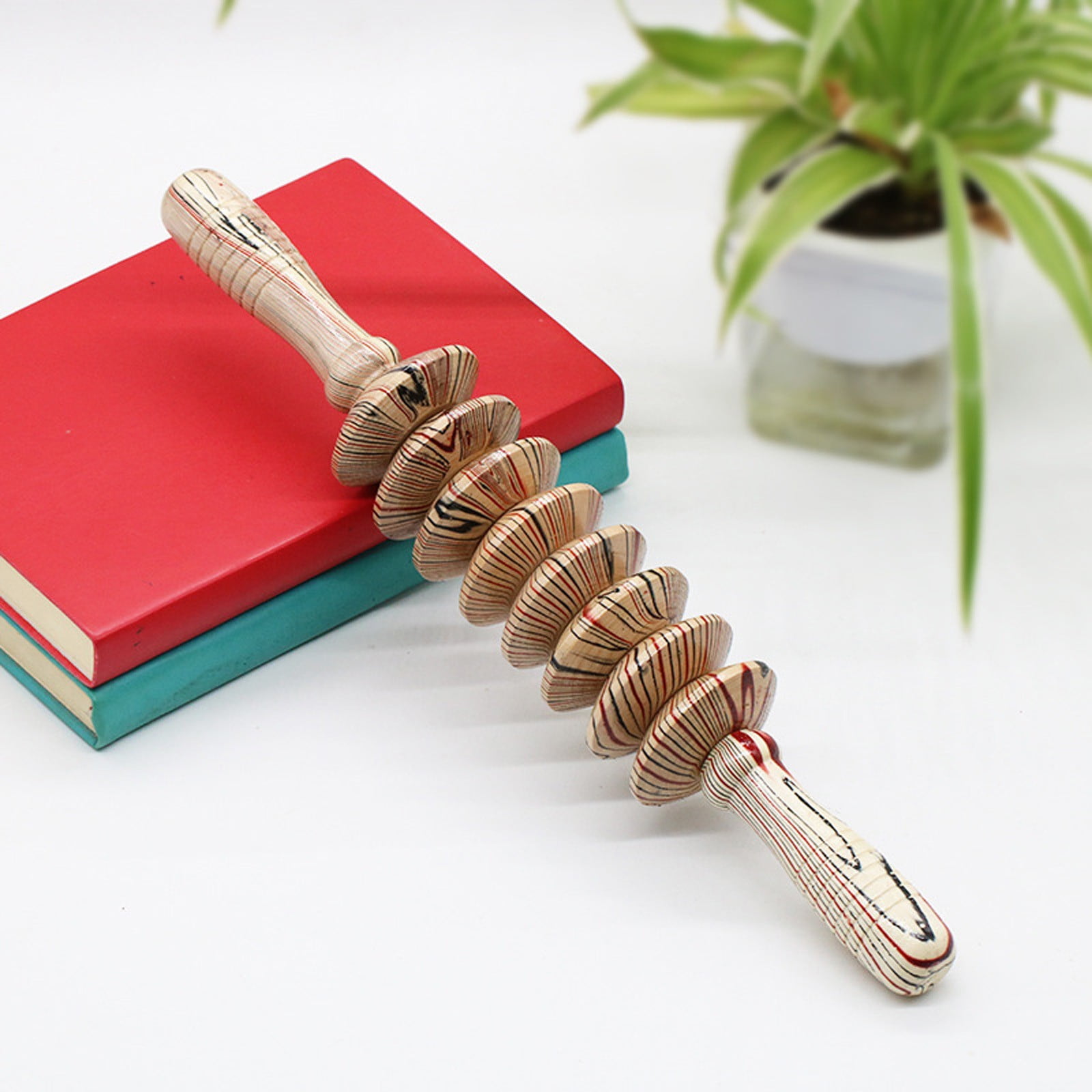 Hand Massage compatible with Machine Wood Nine Wheel Abdominal Massager ...