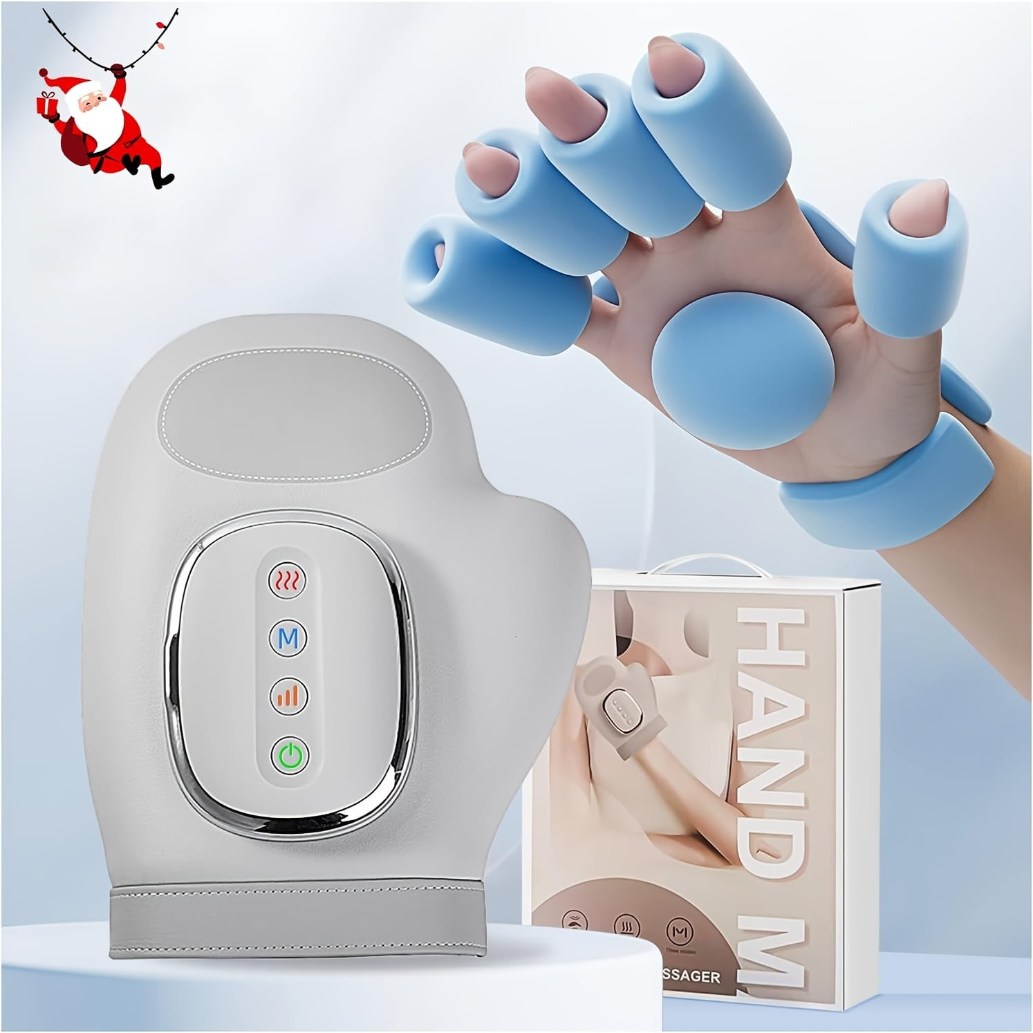 Hand Massager With Heat And Compression, 3 Massage 4 Temperatures 5 ...