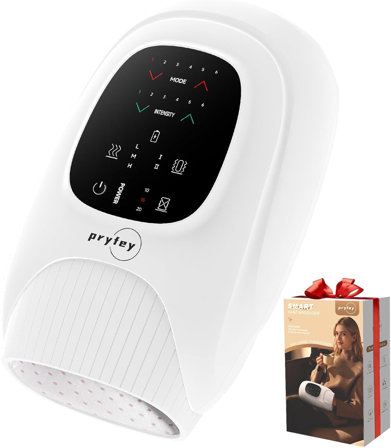 Hand Massager with Heat and Compression, Hand Massage with 2 Vibration ...