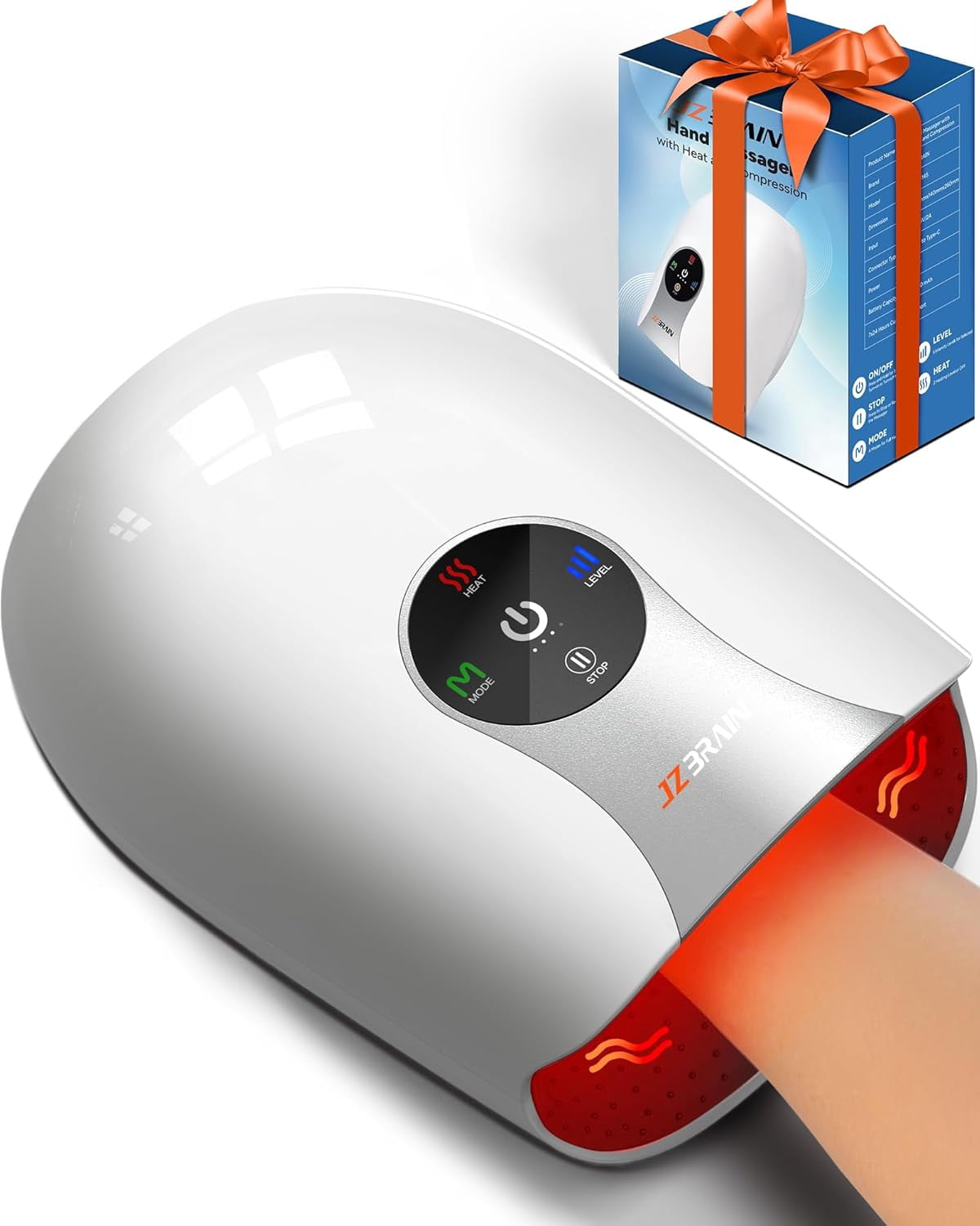 Hand Massager with Heat and Compression : Heated Full Hand Massager for ...
