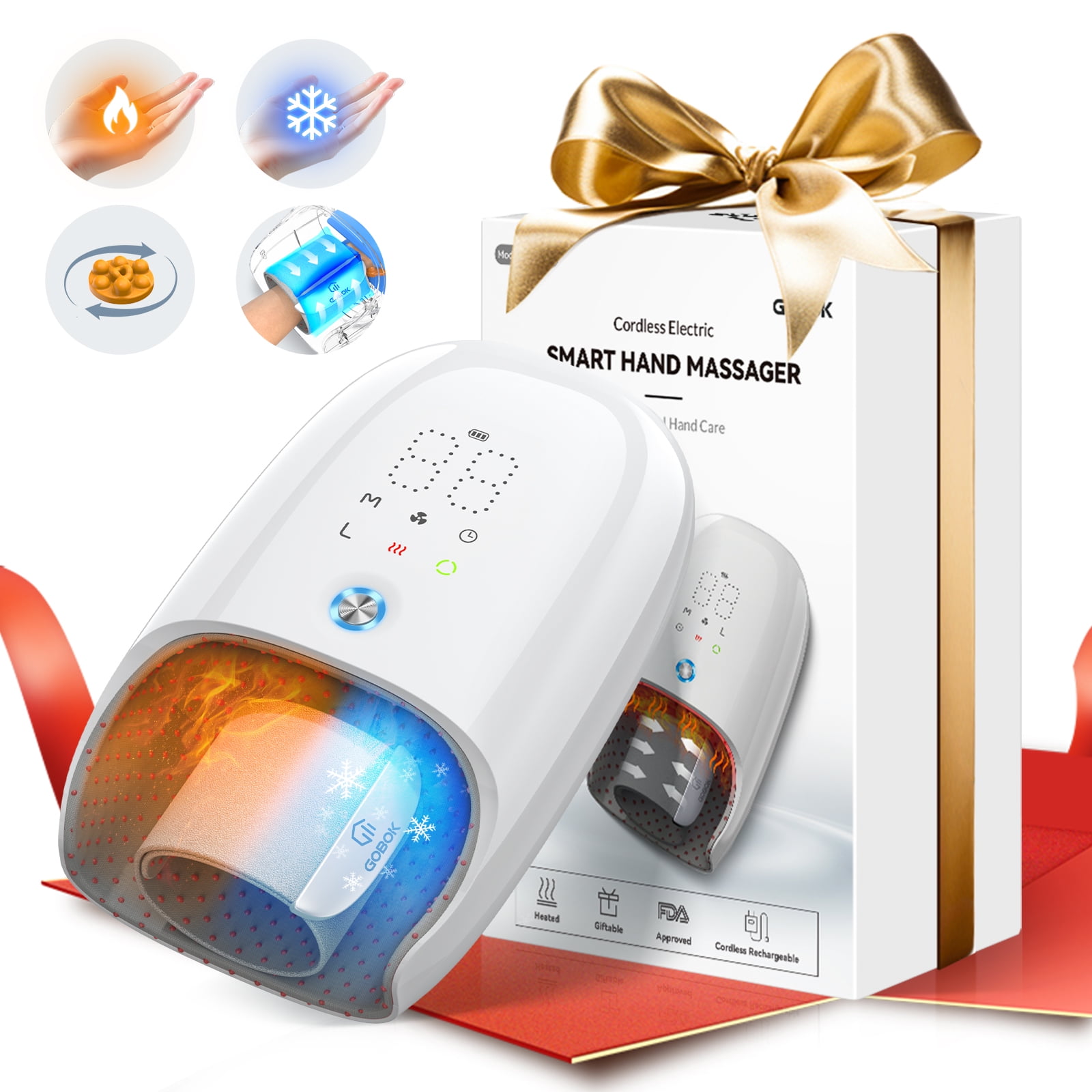 Hand Massager with Kneading Rollers Massage for Arthritis Carpal Tunnel ...
