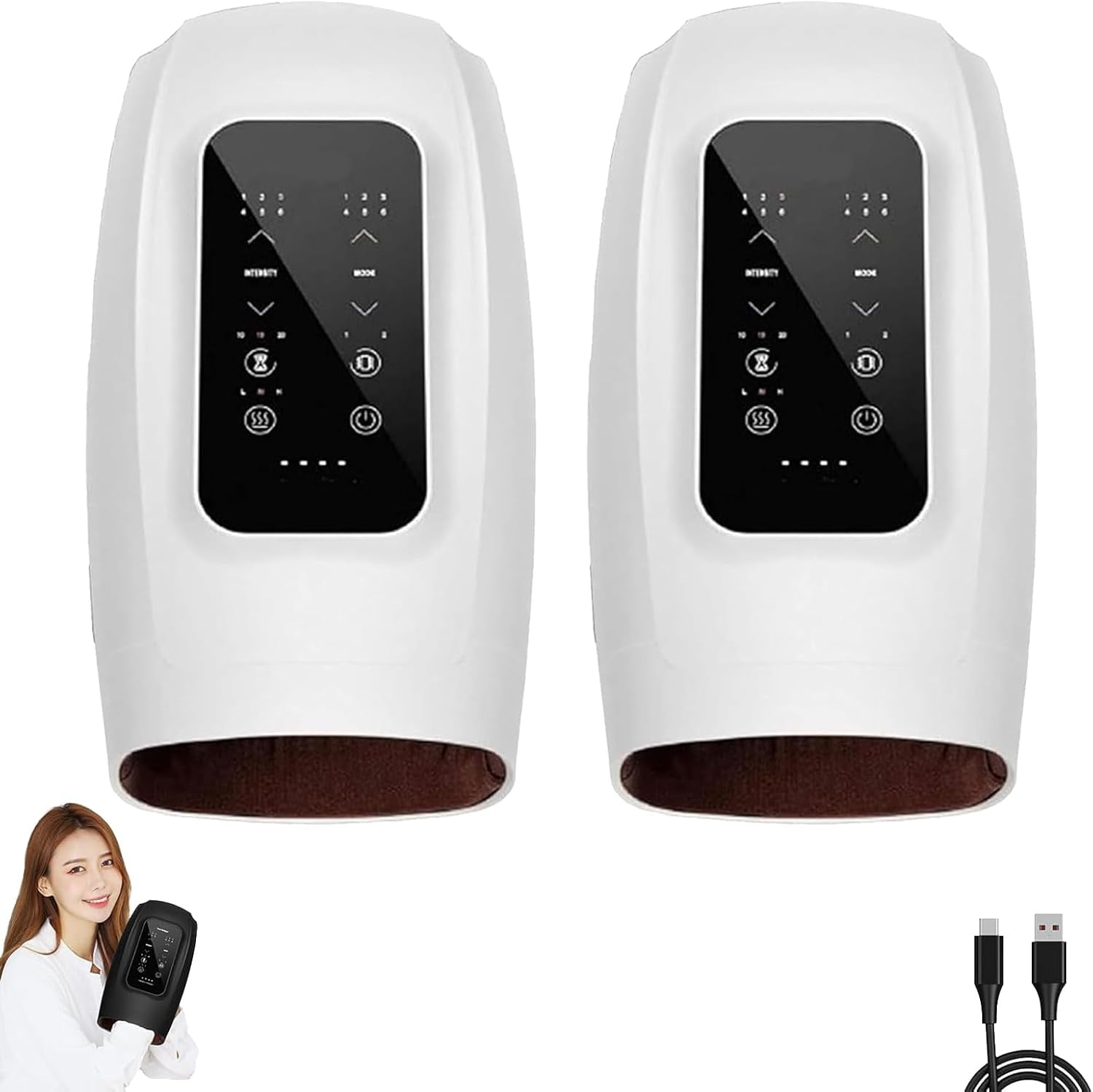 Hand Massager, Palmpro Hand Massager with 6 Massage Modes & 6 Intensity ...