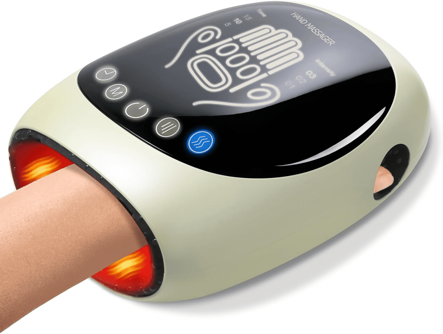 Hand Massager with Heat and Compression, Wireless Touch Hand Massager ...