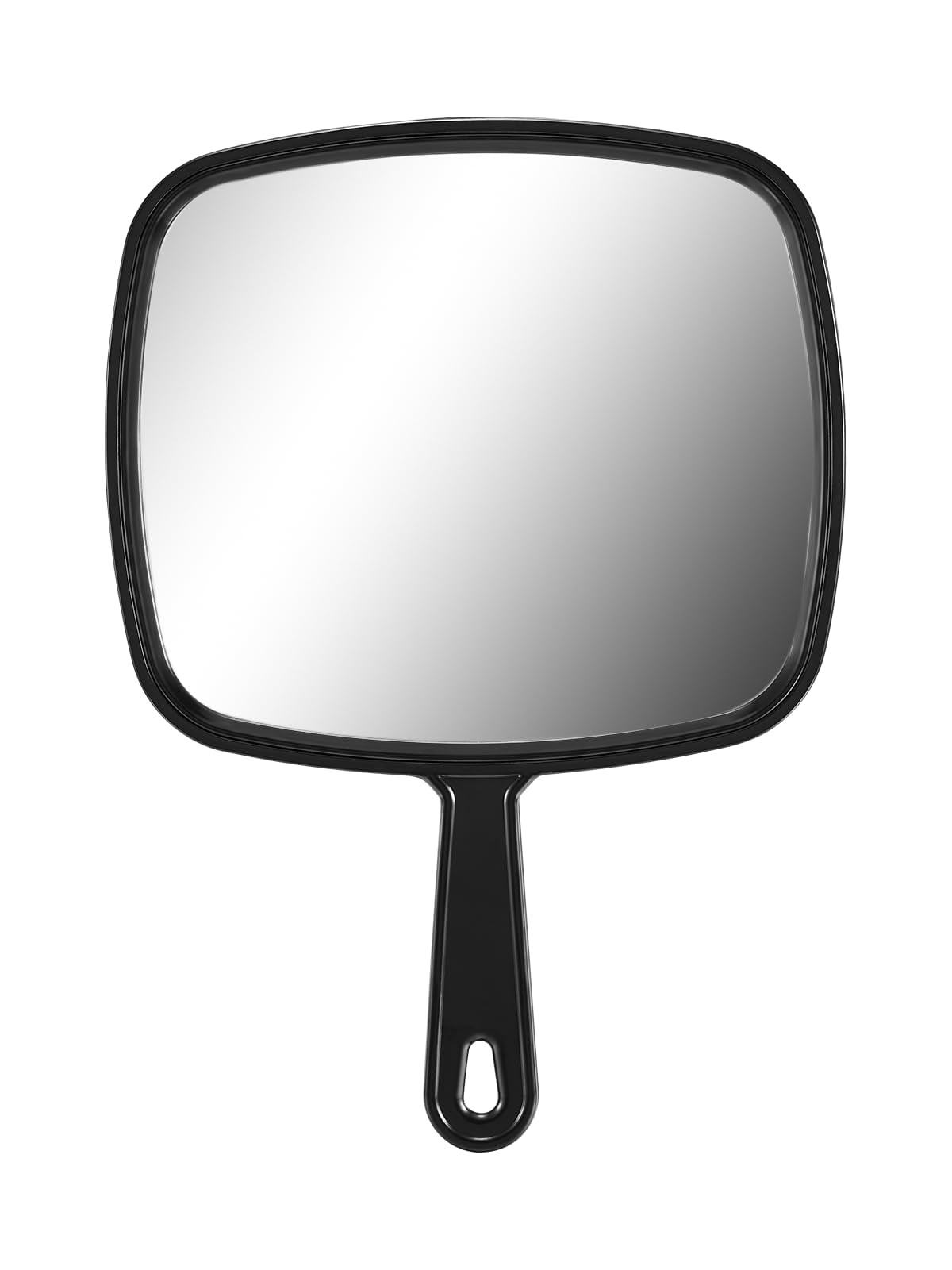 Hand Mirror, All Black Handheld Mirror with Handle, 9" W x 12.4" L ...