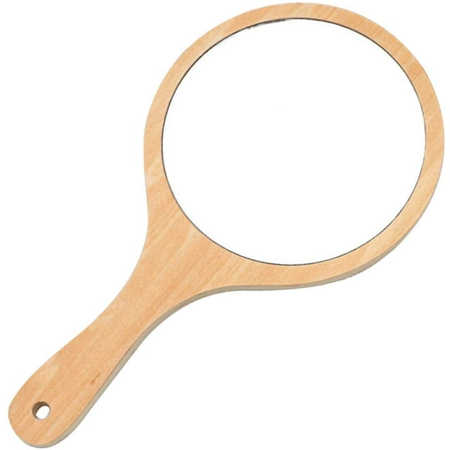 Hand Mirror, Retro Round Handheld Mirror Multi-Purpose Mirror Barber ...