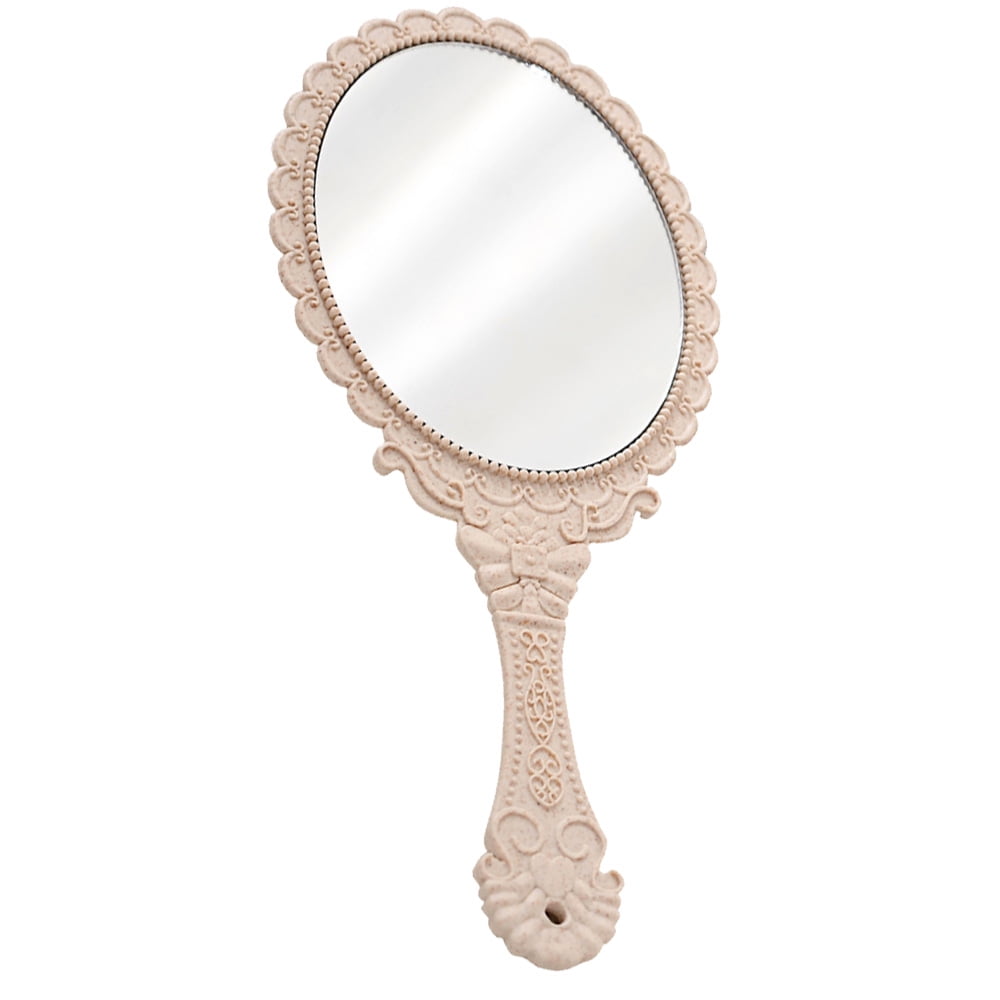 Hand Mirror Vintage Handheld Mirror with Handle Vanity Makeup Mirror ...