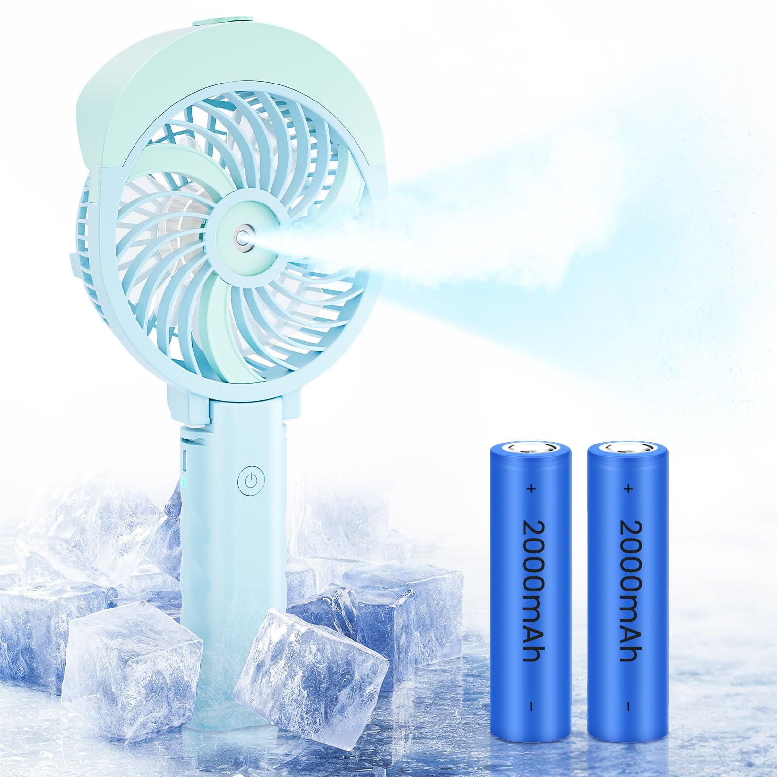 Hand Misting Fan Atomization Fan Handheld Fan Mini Portable Foldable ...