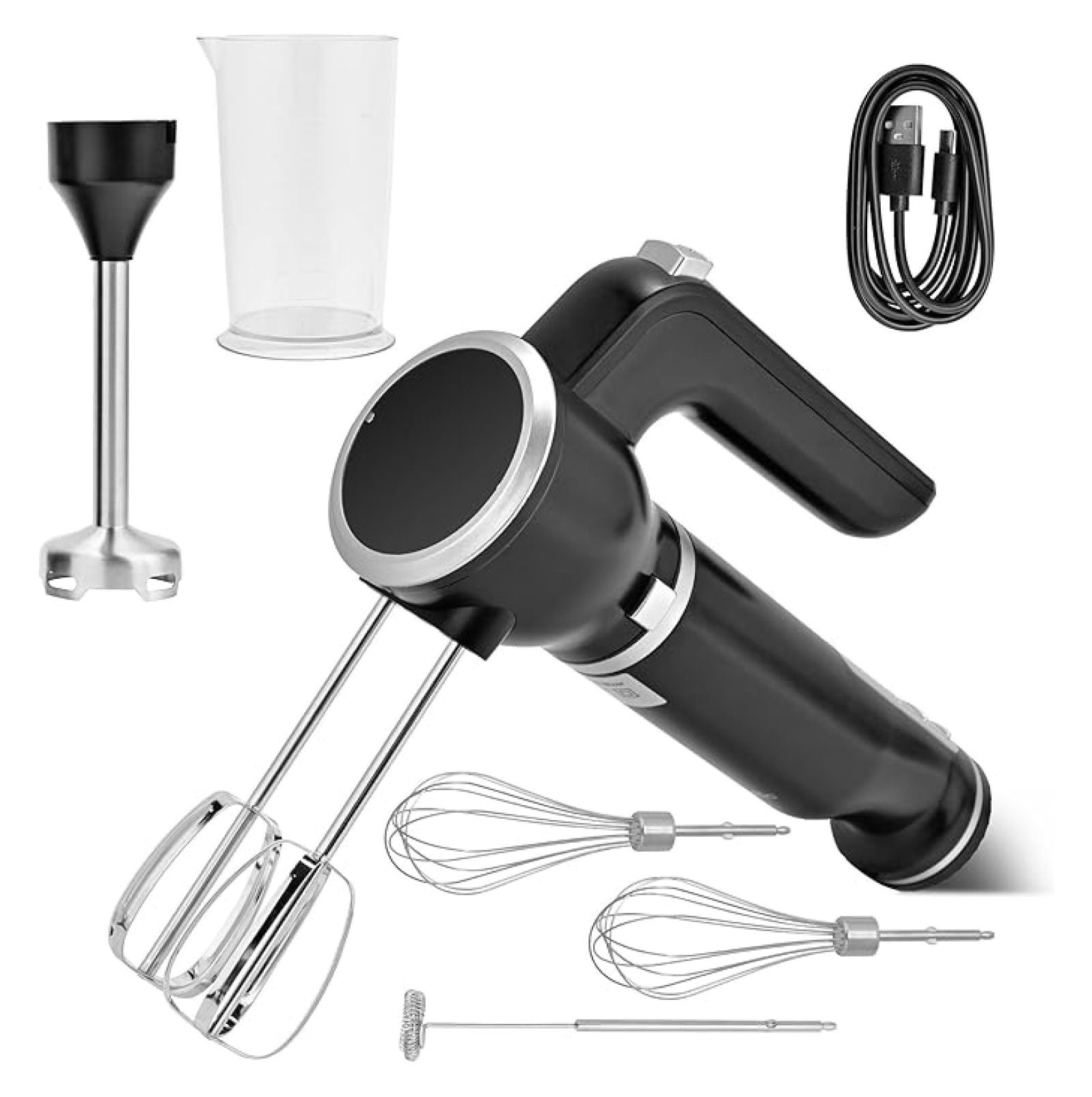 Hand Mixer,5-in-1 Multifunctional Portable Charging Device Hand Blender ...