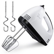 5-Speed Electric Hand Mixer with Whisk, Traditional Beaters, Dough ...