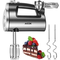 Nesco HM-350 16-Speed Hand Mixer with Digital Controls, Stainless Steel ...