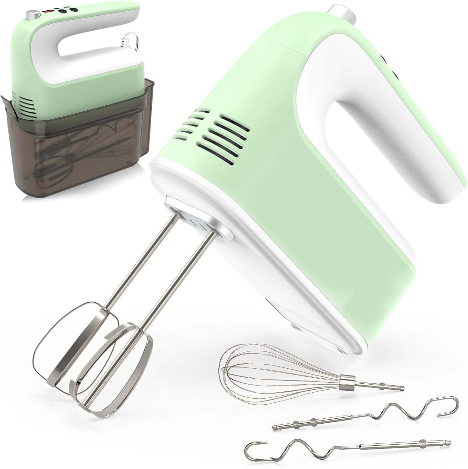 Hand Mixer Electric, 9 Speed 400W Handheld Mixer with Digital, Touch ...