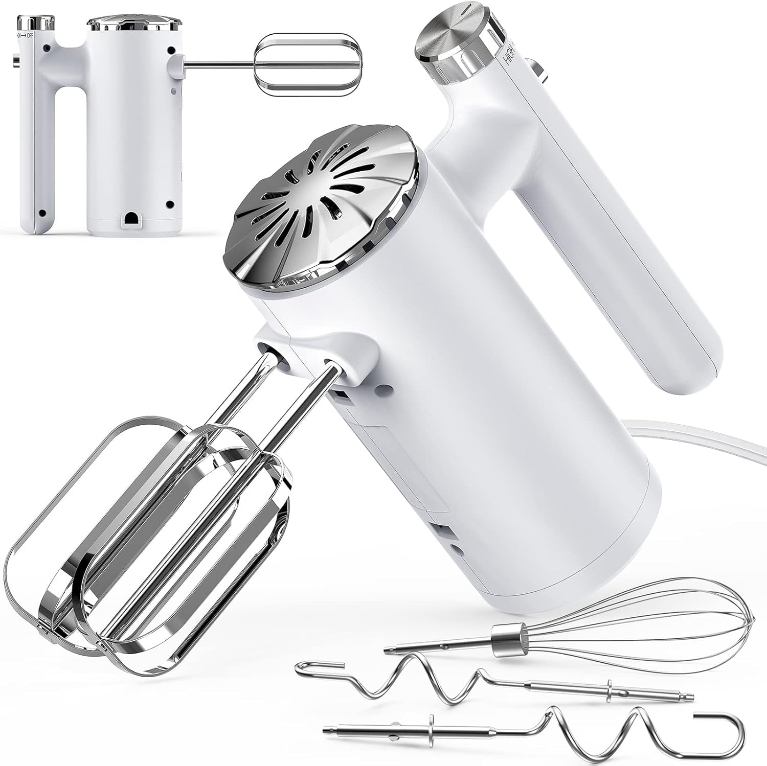 Hand Mixer Electric, Mixer Electric Continuously Variable Speed Control ...