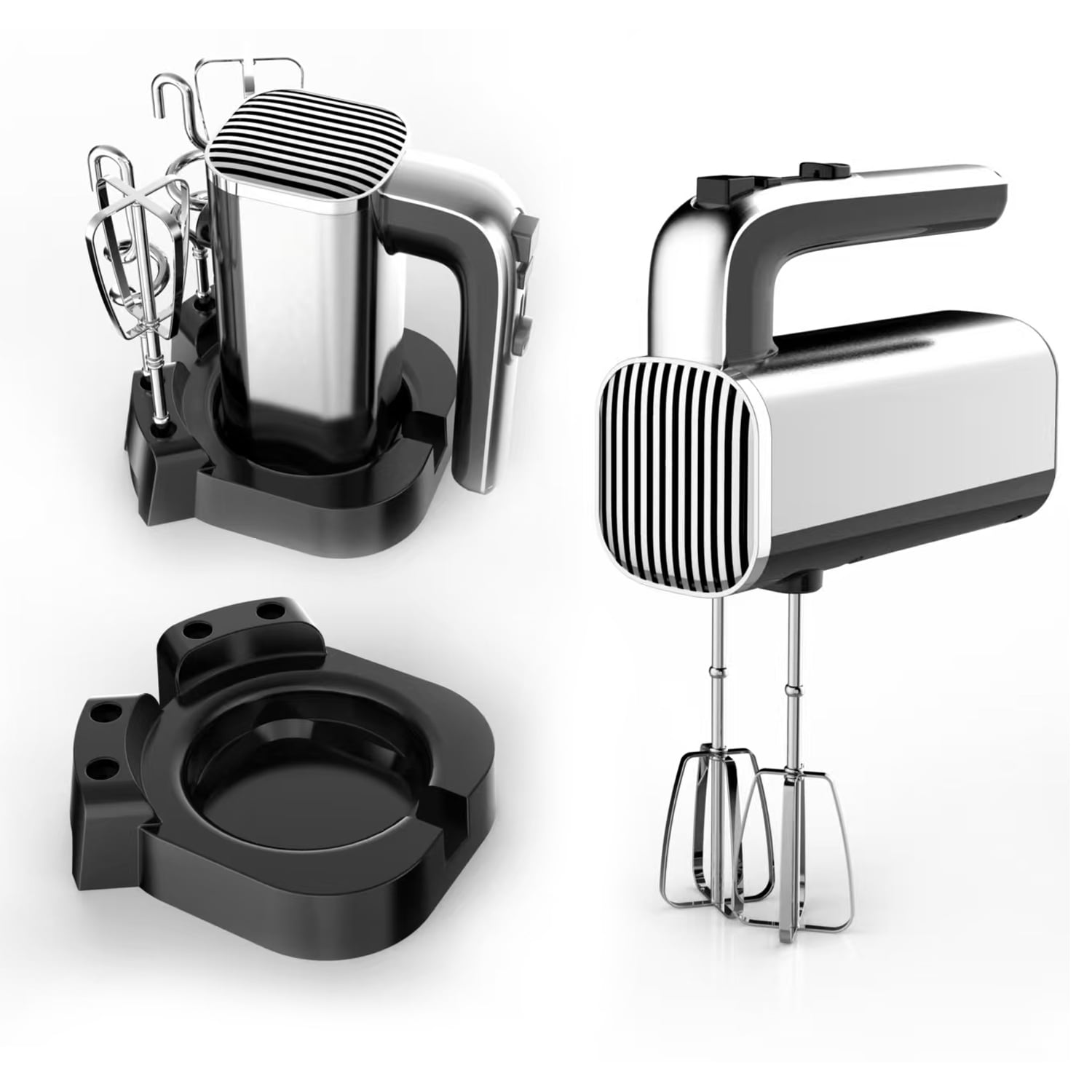 Hand Mixer with Turbo Boost - Electric Hand Mixer with 2 Beaters & 2 ...