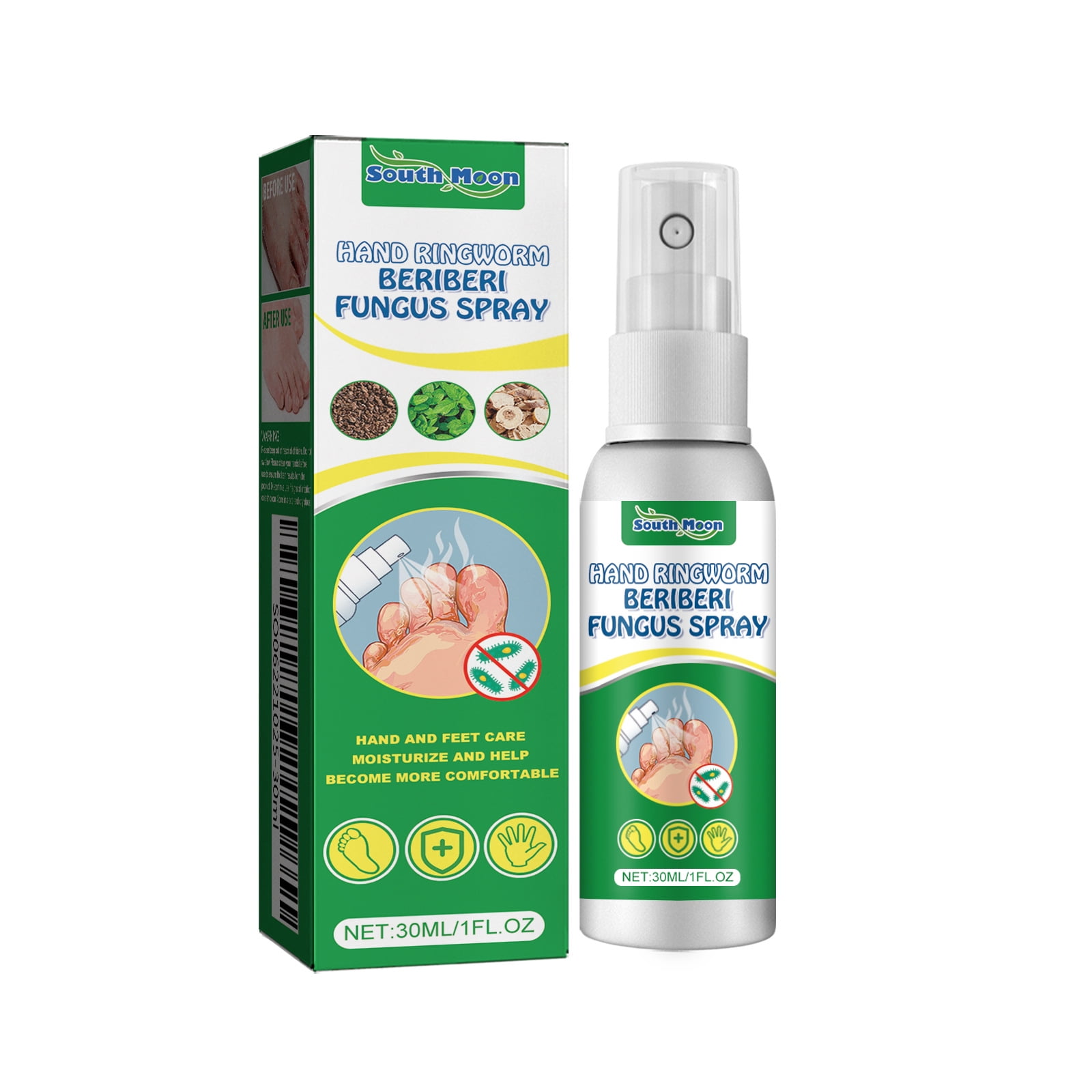 Hand Moss Beriberi Spray Beriberi Deodorant Dry Crack Skin Repair Anti ...