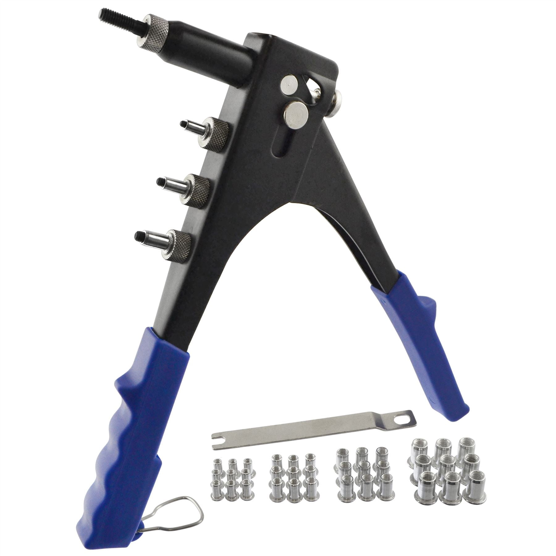Hand Nut Riveter Tool / Nut Sert tool + Nut Rivets M3 - M6 (36 rivets ...