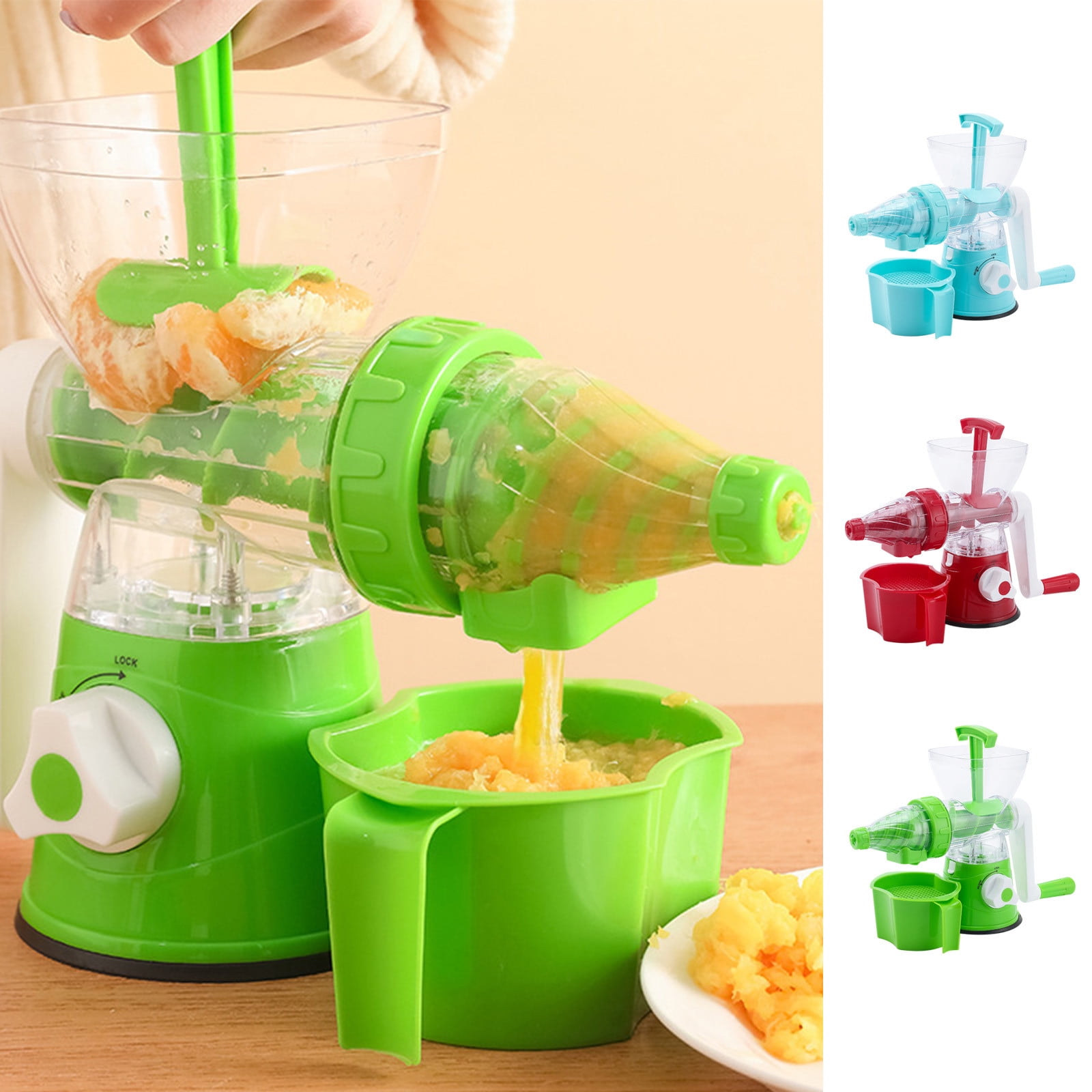 Hand Operated Juicer - Manual Cold Press Juicer Machine with Multi ...