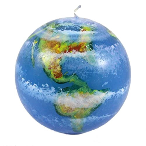 Hand-Painted Earth Candle - Celebrate Nature & Family with this Unique ...