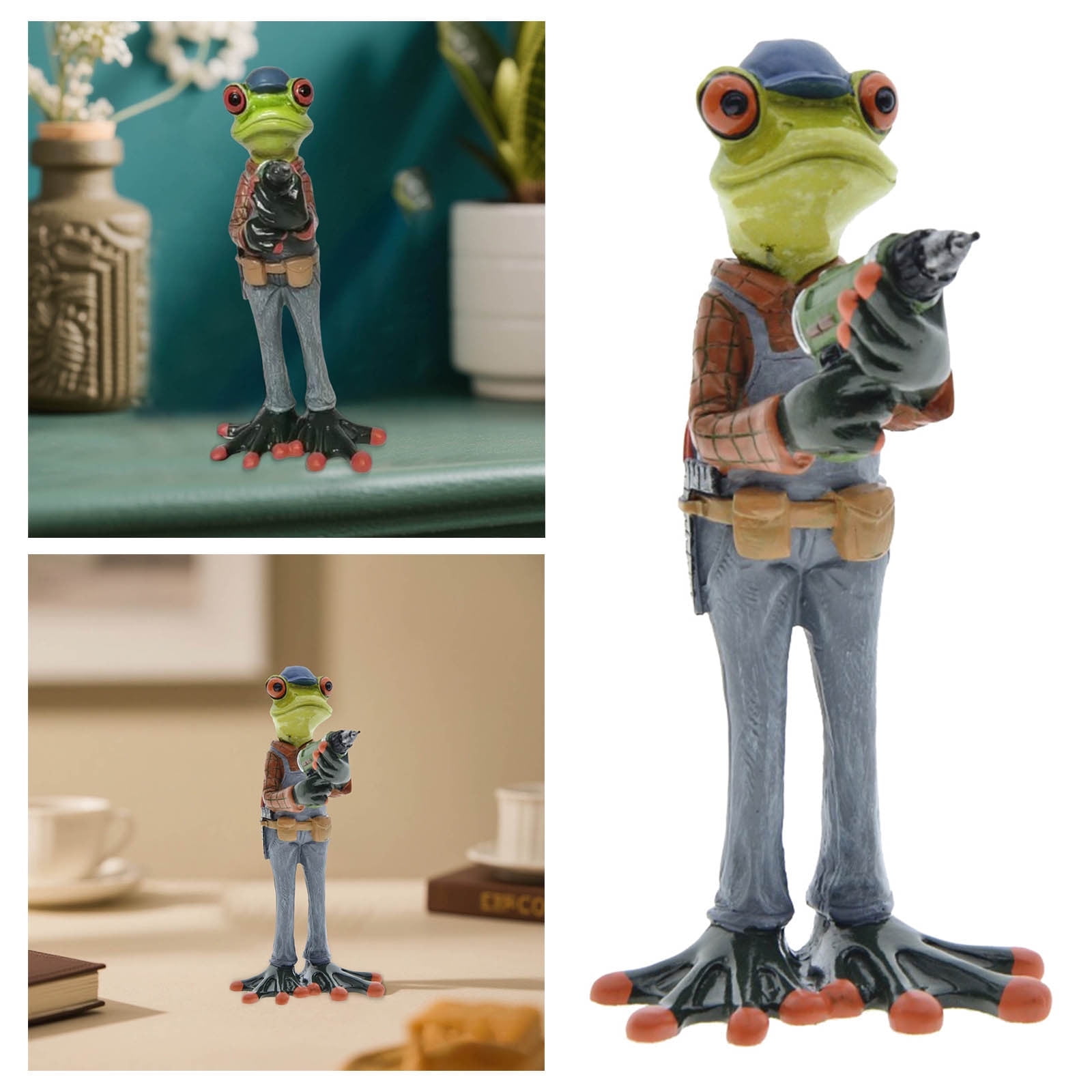 Hand Painted Figurine Resin Decoration Engineer Statue Unique Desktop ...