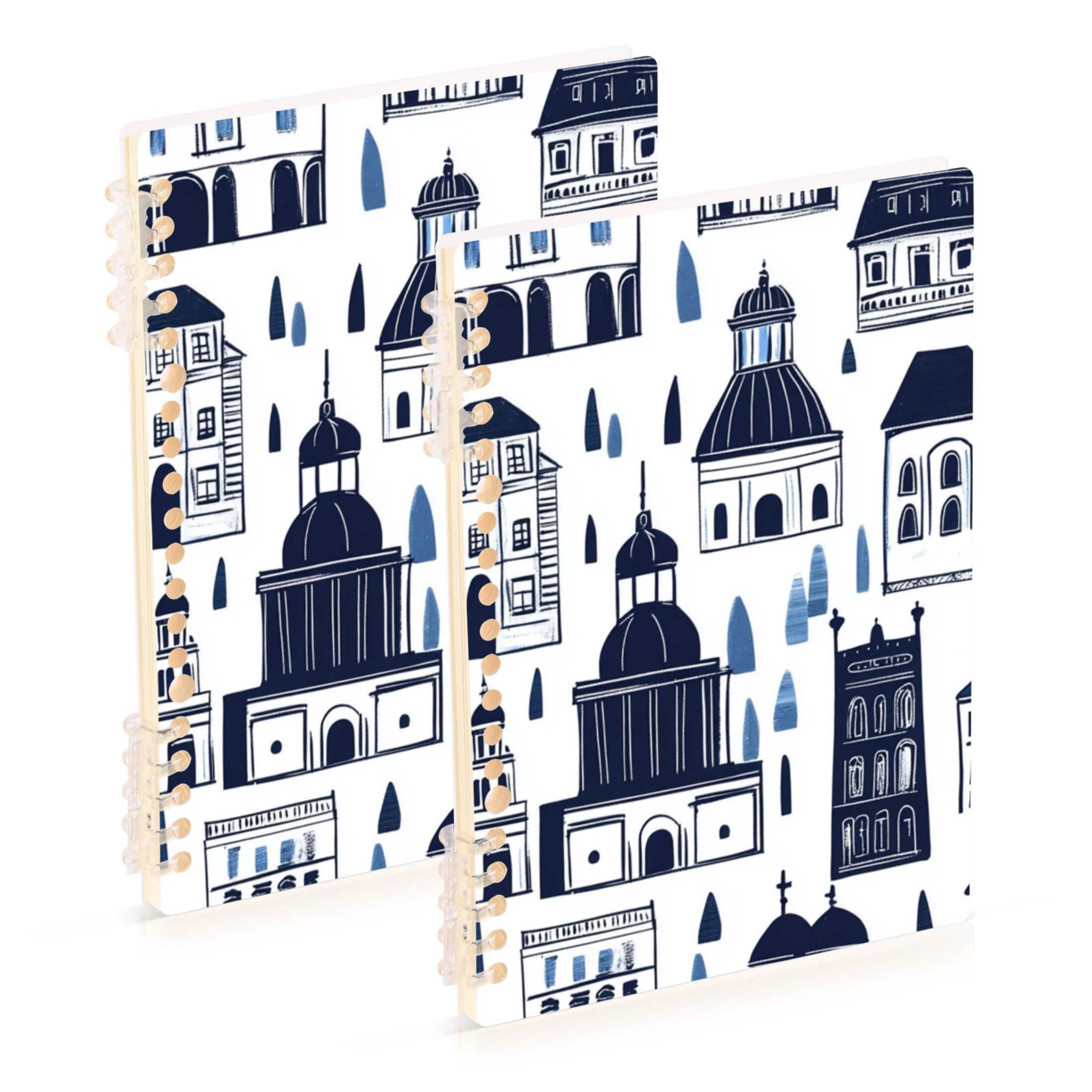 Hand Painted House Drawing Lined Spiral Journal Notebook 60 Pages A5 ...