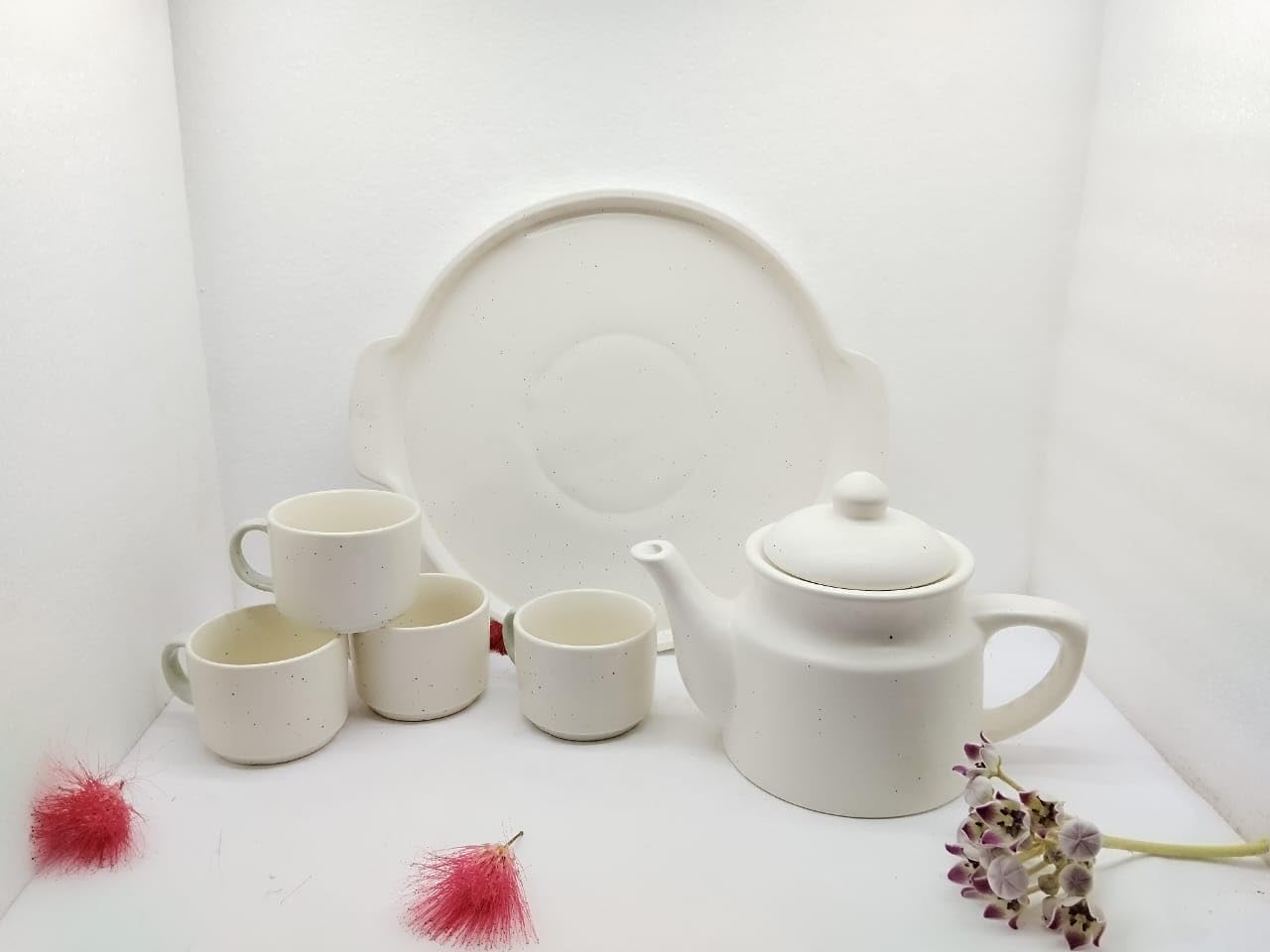 Hand Painted Kitchenware Ceramic Tea Kettle Set Morning Tea Set 1 ...
