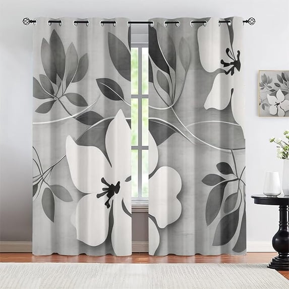 Hand-Painted Peony Flowers Curtains For Bedroom, European Style ...