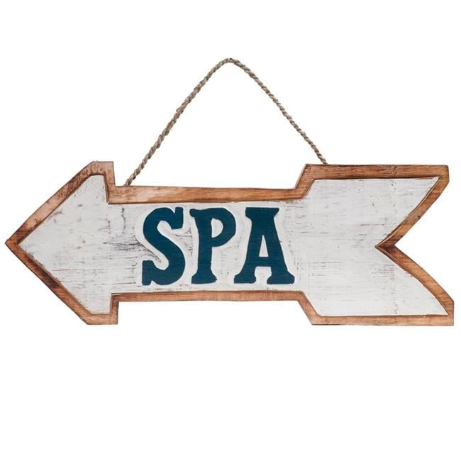 Hand Painted Spa Arrow Wall Art Sign - Walmart.com