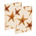 Hand Painted Starfishes Notebook Detachable Coil Notebook Diary Plan ...