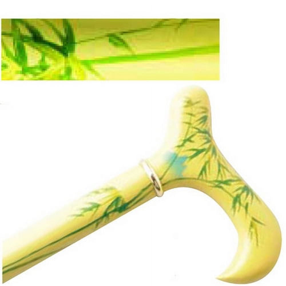 Hand Painted Wood Cane With Derby Handle - Yellow Boats HSA/FSA ...